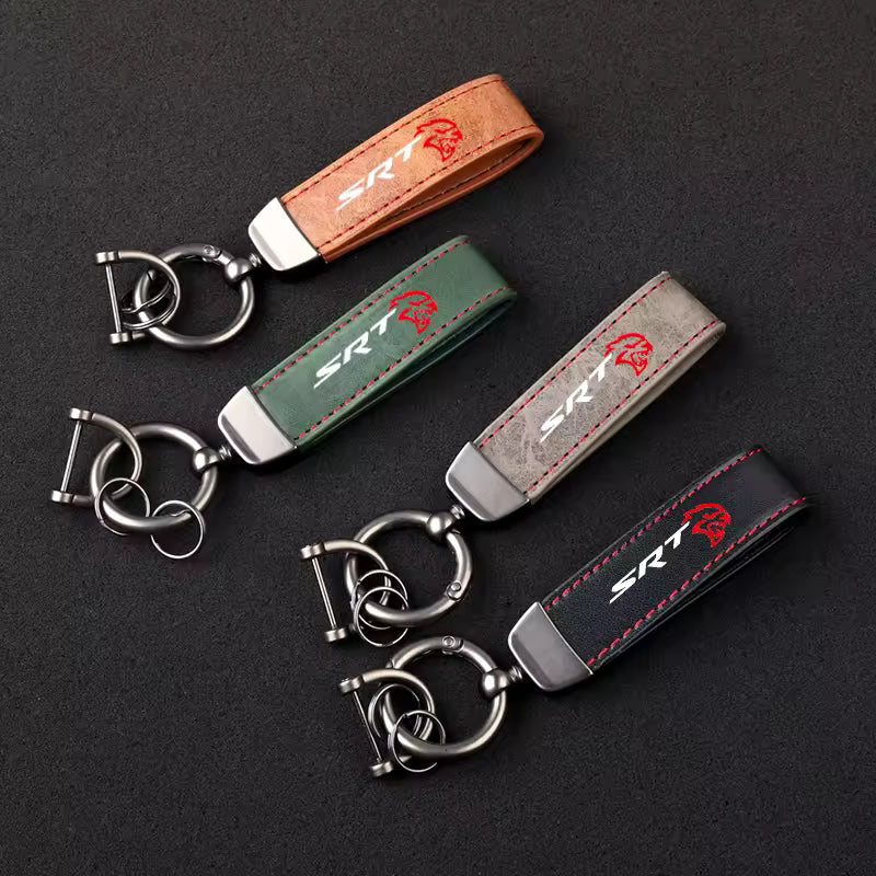 SRT Suede Keychain- Dodge, Jeep, Charger Hellcat, Challenger Redeye, T